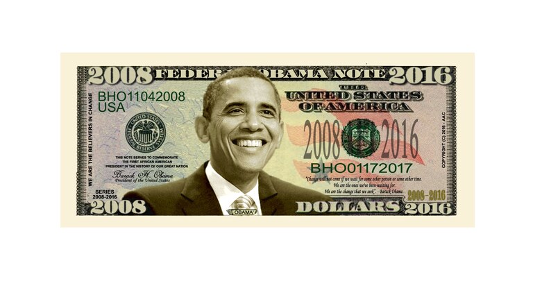 Barack Obama 2008-2016 Commemorative Dollar Bills Limited - Etsy