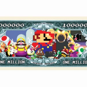 Super Mario Bros Limited Edition Commemorative Million Dollar ...
