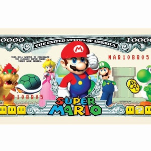 Super Mario Bros Limited Edition Commemorative Million Dollar ...