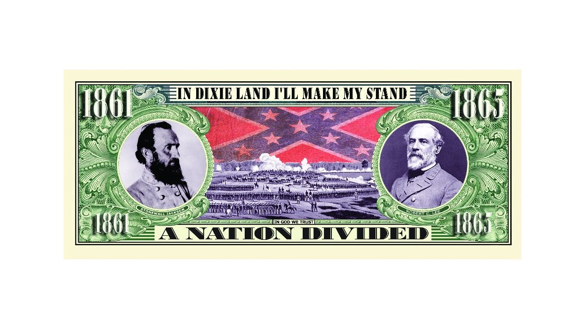 Confederate/dixie Bill Limited Edition Commemorative Million - Etsy