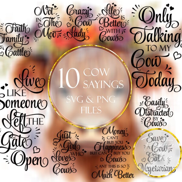 Cow Sayings Svg - Etsy