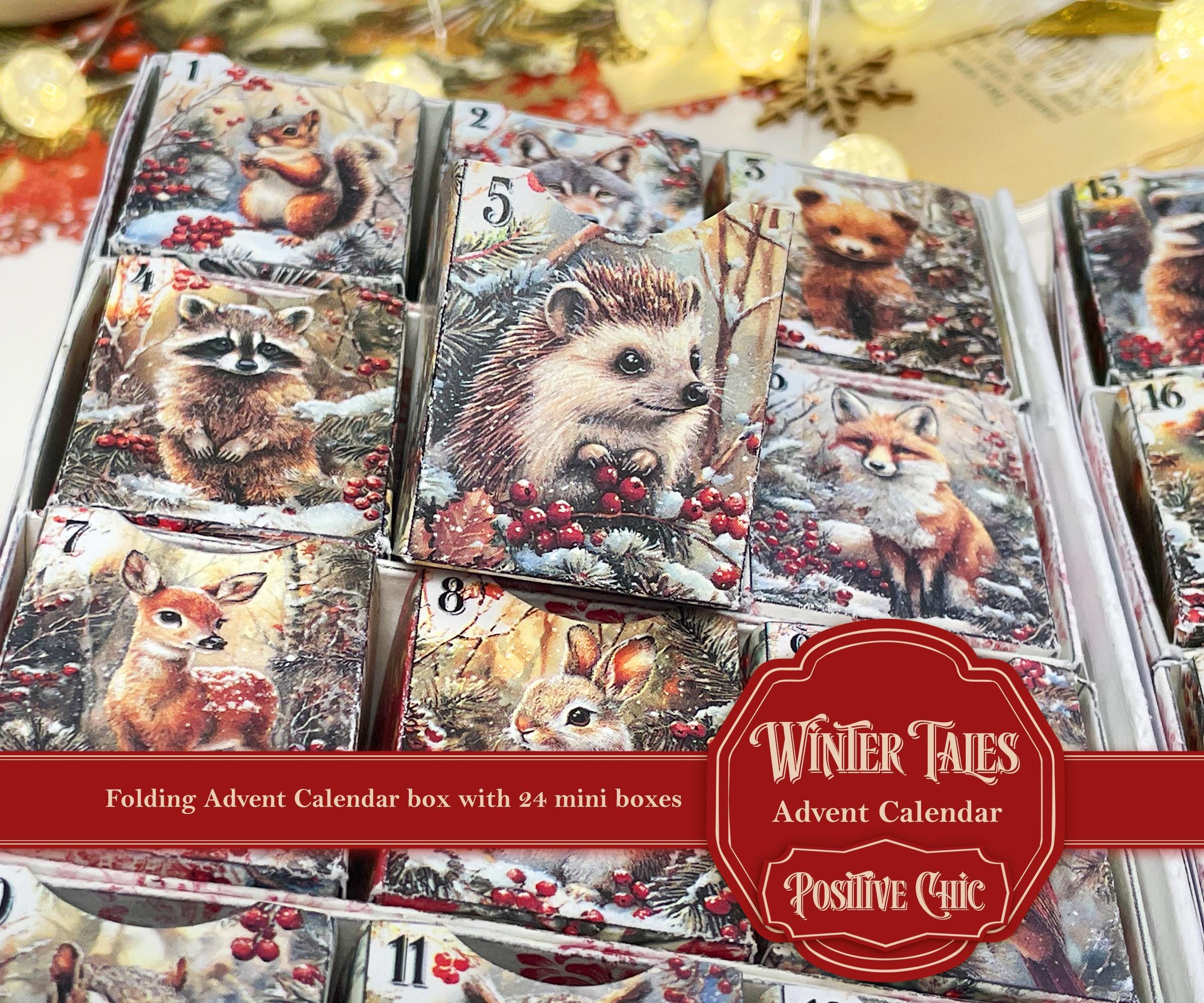 WINTER TALES Christmas Junk Journal Advent Calendar Kit Printable Junk ...