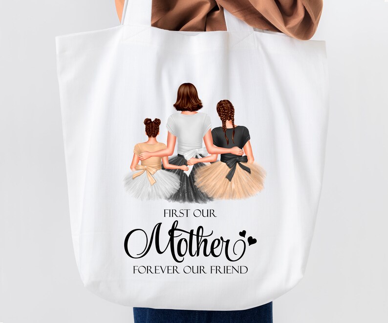 Mom and Daughters Clip Art Mothers Day Clipart DIY Family Portrait ...