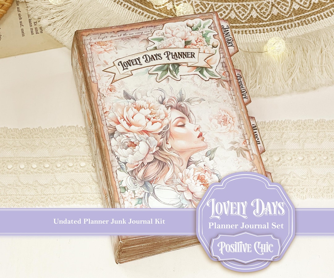 LOVELY DAYS Daily Planner Junk Journal Kit Undated Planner Printables ...