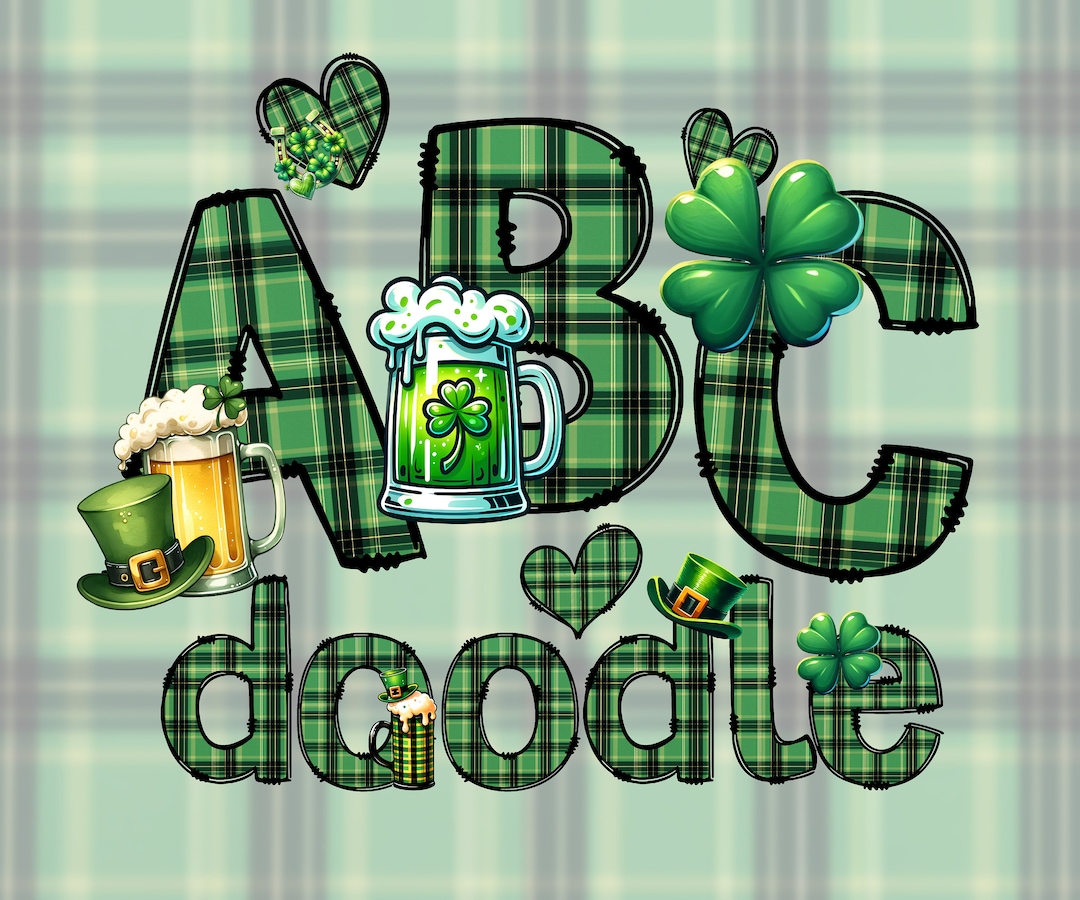 St Patrick PNG Designs St Patricks Day PNG Doodle Letters Bulletin ...