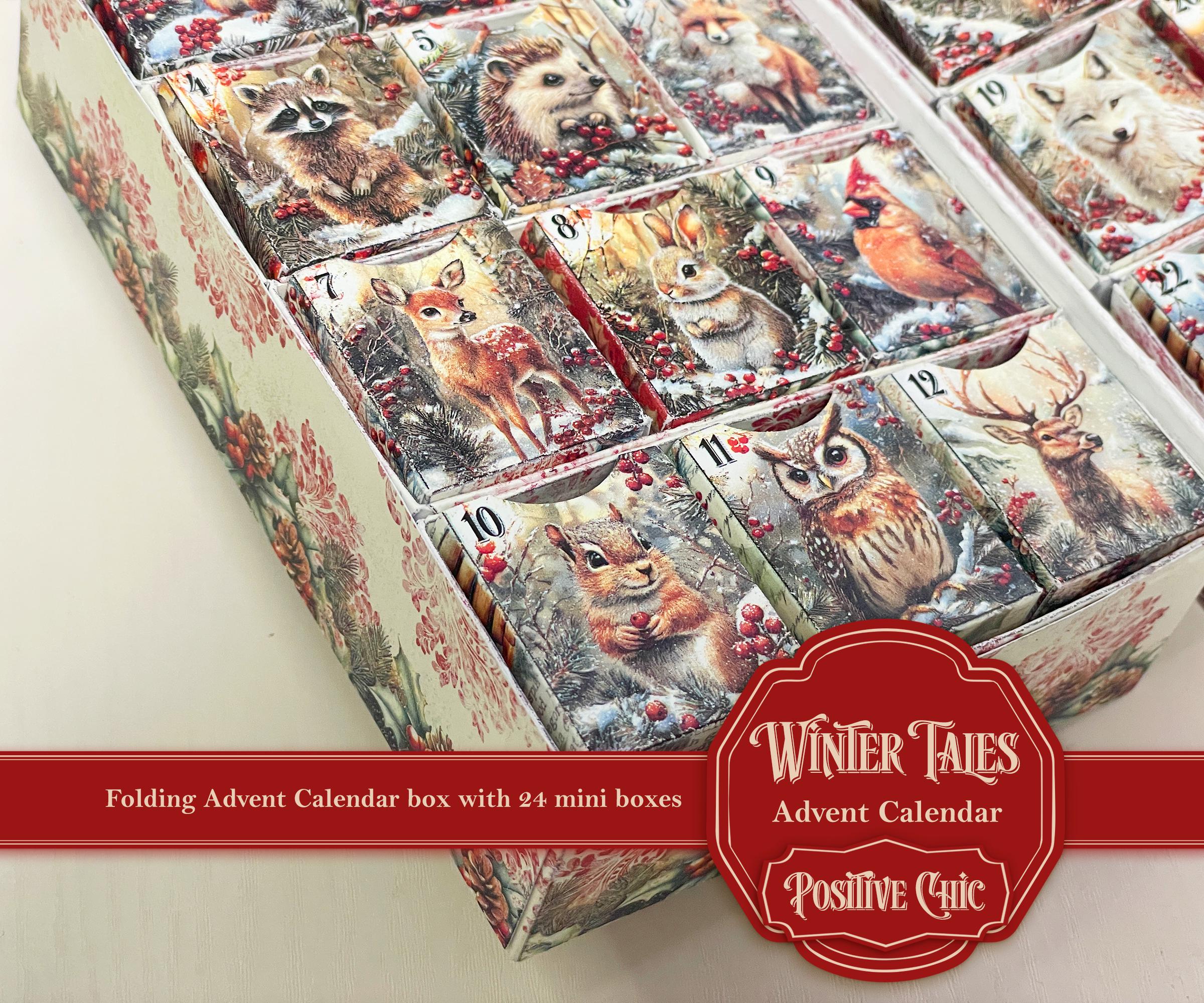 WINTER TALES Christmas Junk Journal Advent Calendar Kit Printable Junk ...