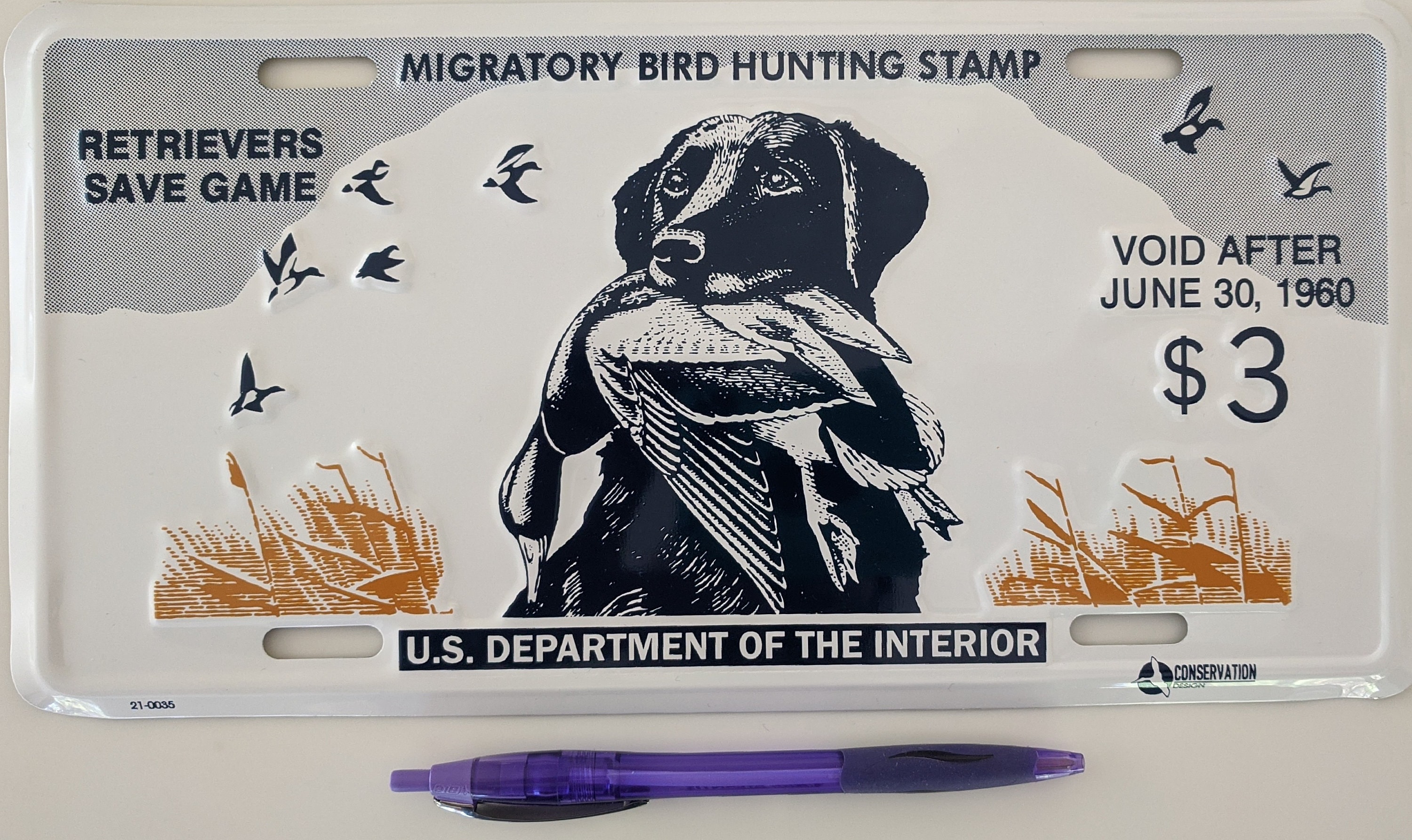 FEDERAL DUCK STAMP License Plate "king Buck" - Etsy