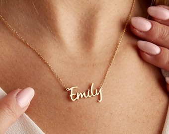 Name Necklace for Kids, Little Girl Name Necklace, Custom Name Necklace ...