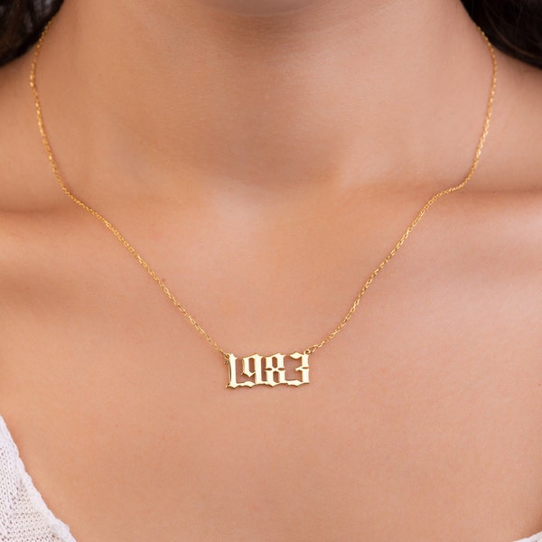 Birth Date Necklace - Etsy