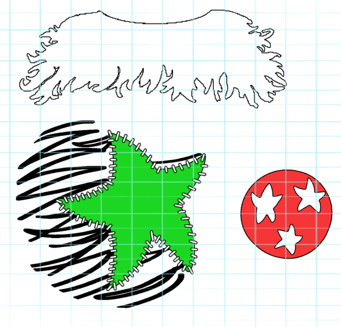 Dr. Suess Sneetch Star & Ball SVG - Etsy