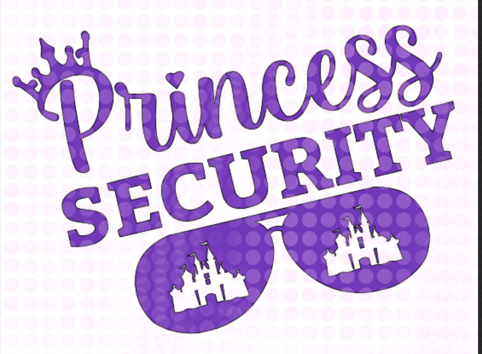 Princess Security Glasses SVG Digital Download - Etsy