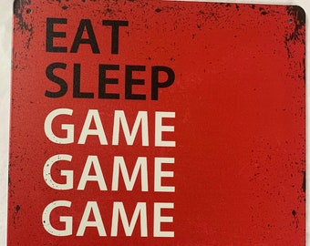 Metal Sign Retro Gamer Home Gaming Room Man Cave Home - Etsy