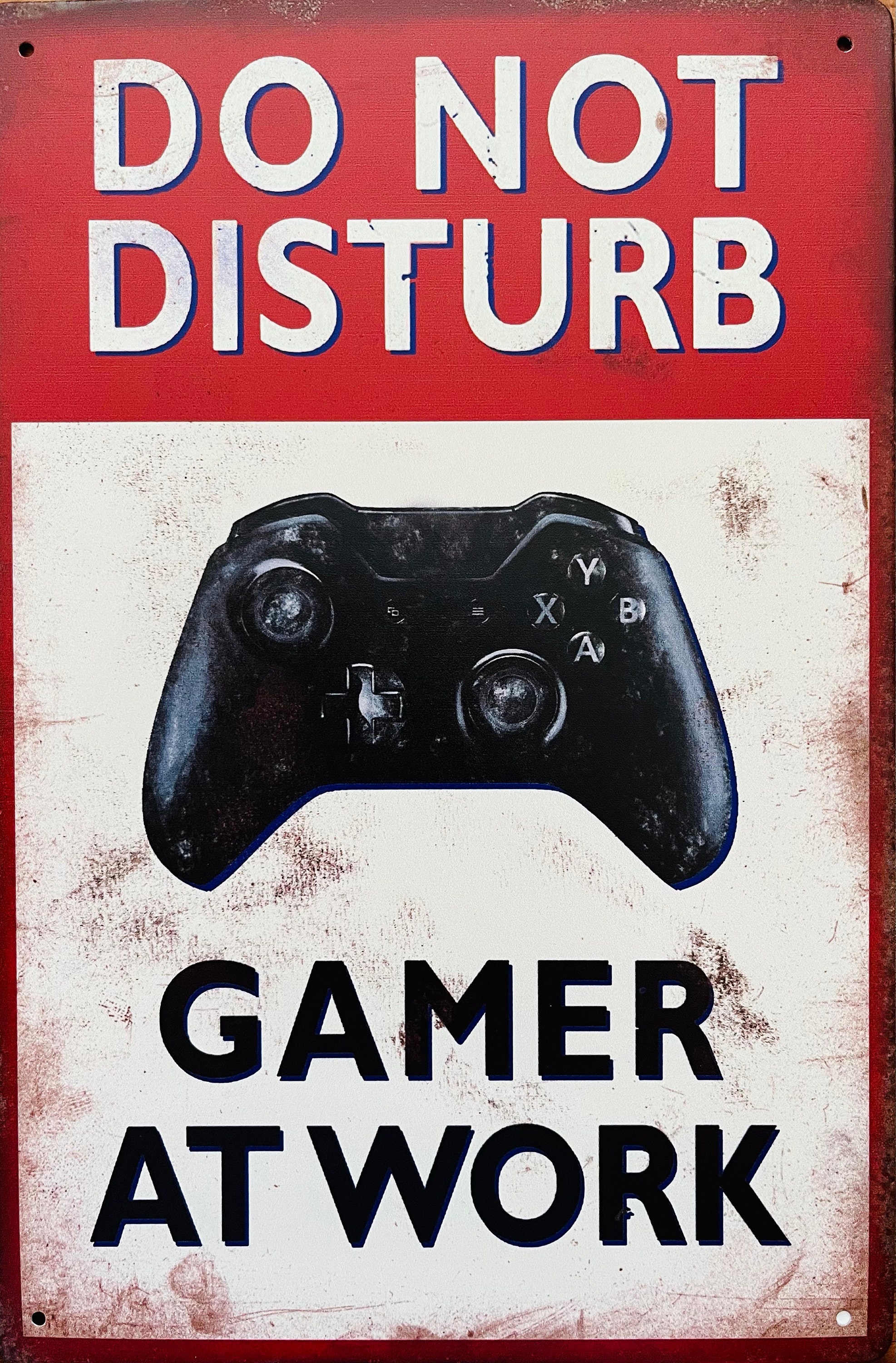 Metal Sign Retro Gamer, Home Gaming Room, Man Cave, Home Office ...