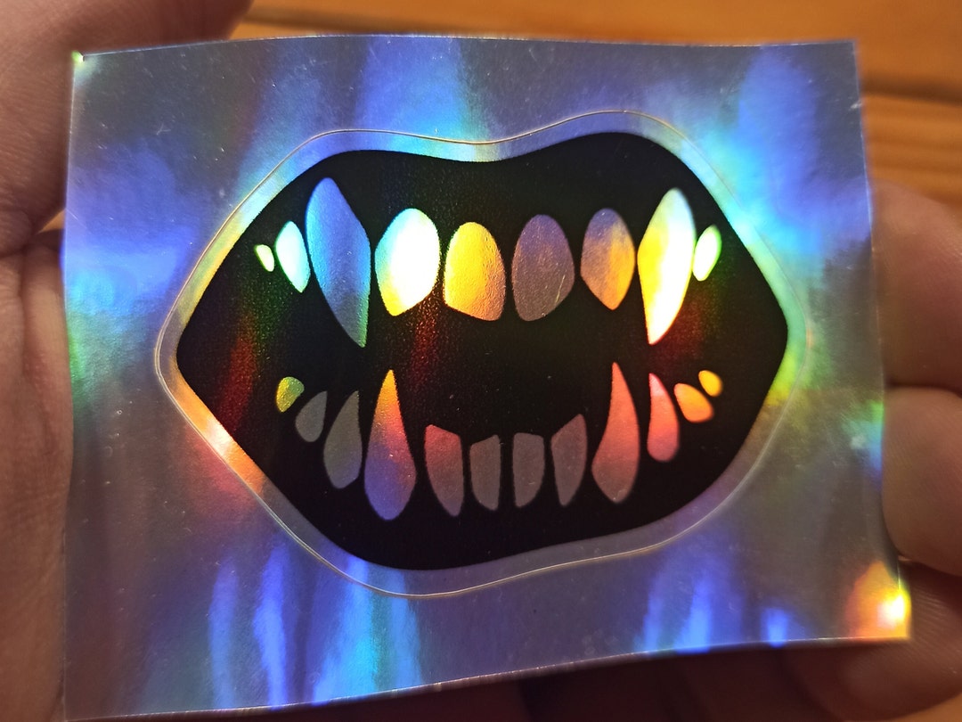 Holographic Sticker Rebel Sticker Psychodelic Sticker - Etsy