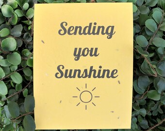 Sending You Sunshine Card - Etsy