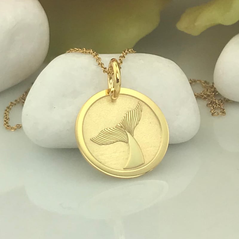 Whale Tail Pendant - Etsy
