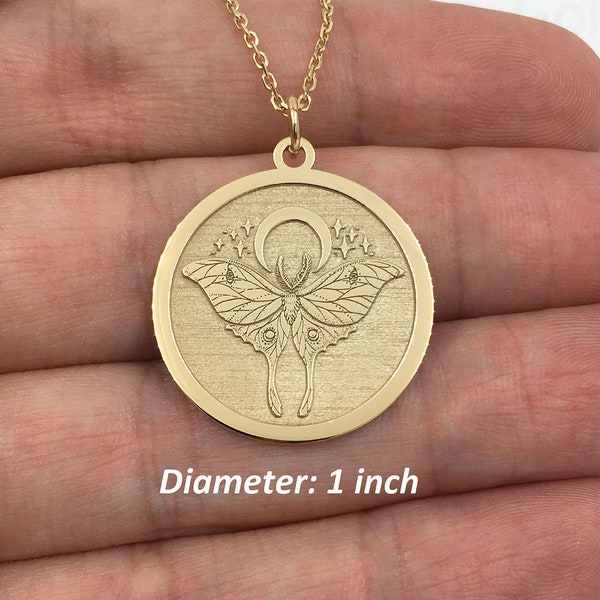 Moth Necklace - Etsy