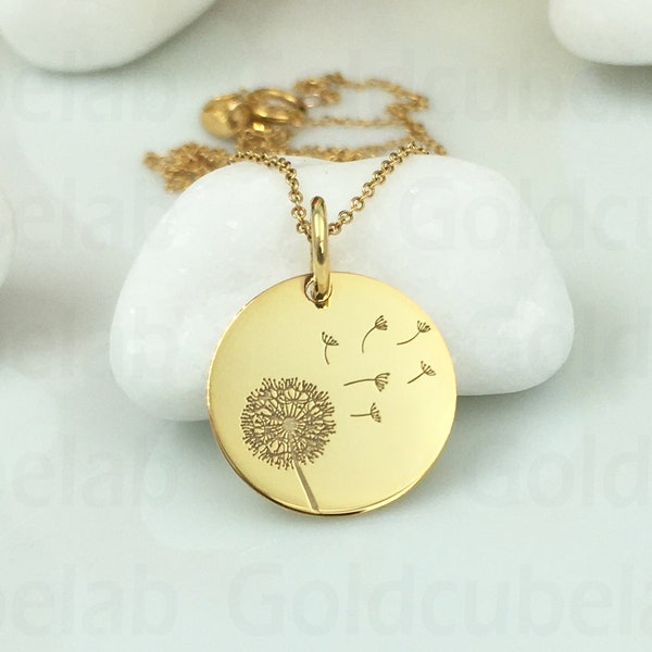Dandelion Necklace - Etsy