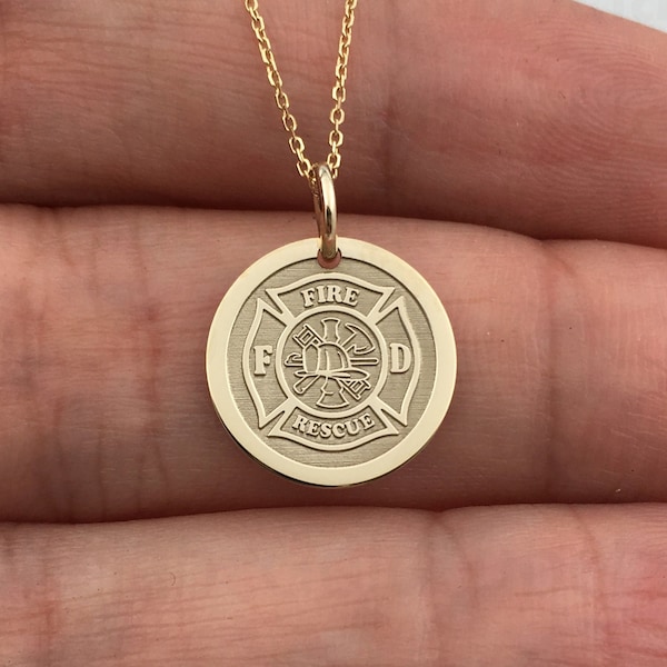 Firefighter Charm - Etsy