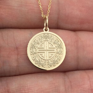 Real 14k Solid Gold Five Bats Necklace, Personalized Pendant, Good Luck ...