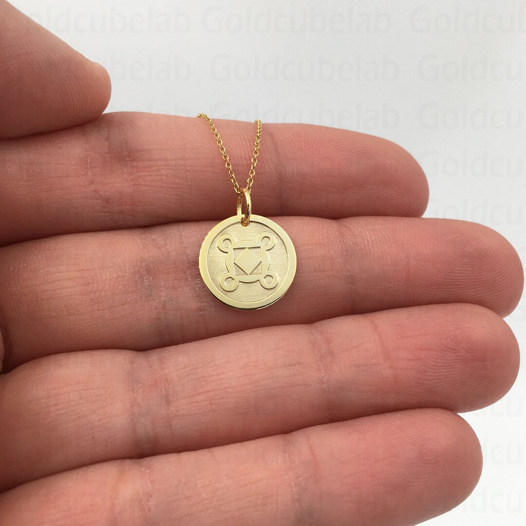 Real 14k Solid Gold Sun Sum Necklace, Personalized Sun Sum Pendant, Sun ...