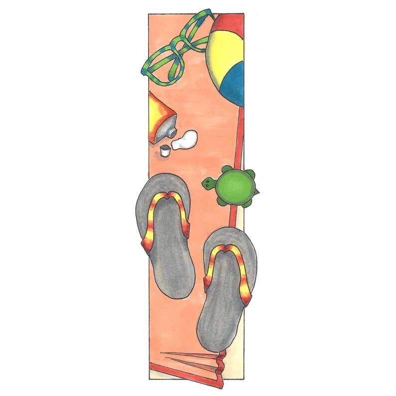 Beach Towel Art, Punch Needle Pattern, Paper Piecing, Porch Wall Décor ...