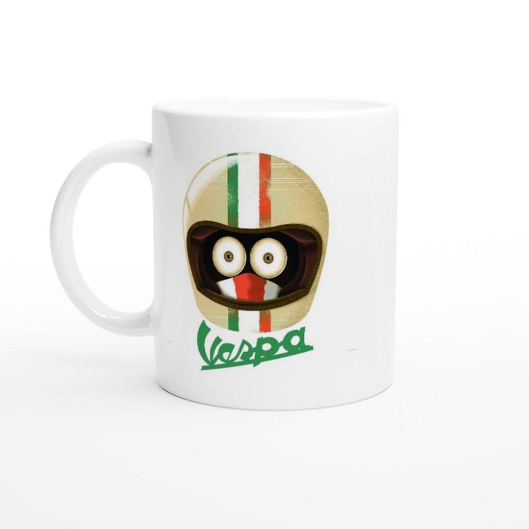 Wide Eyed and Loving It - Vespa Scooter 11oz Ceramic Mug - Unique ...