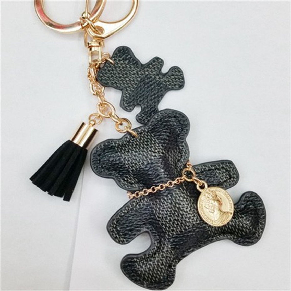 Designer Inspiré Checkered Teddy Bear Key Ring / Key Chain | Etsy