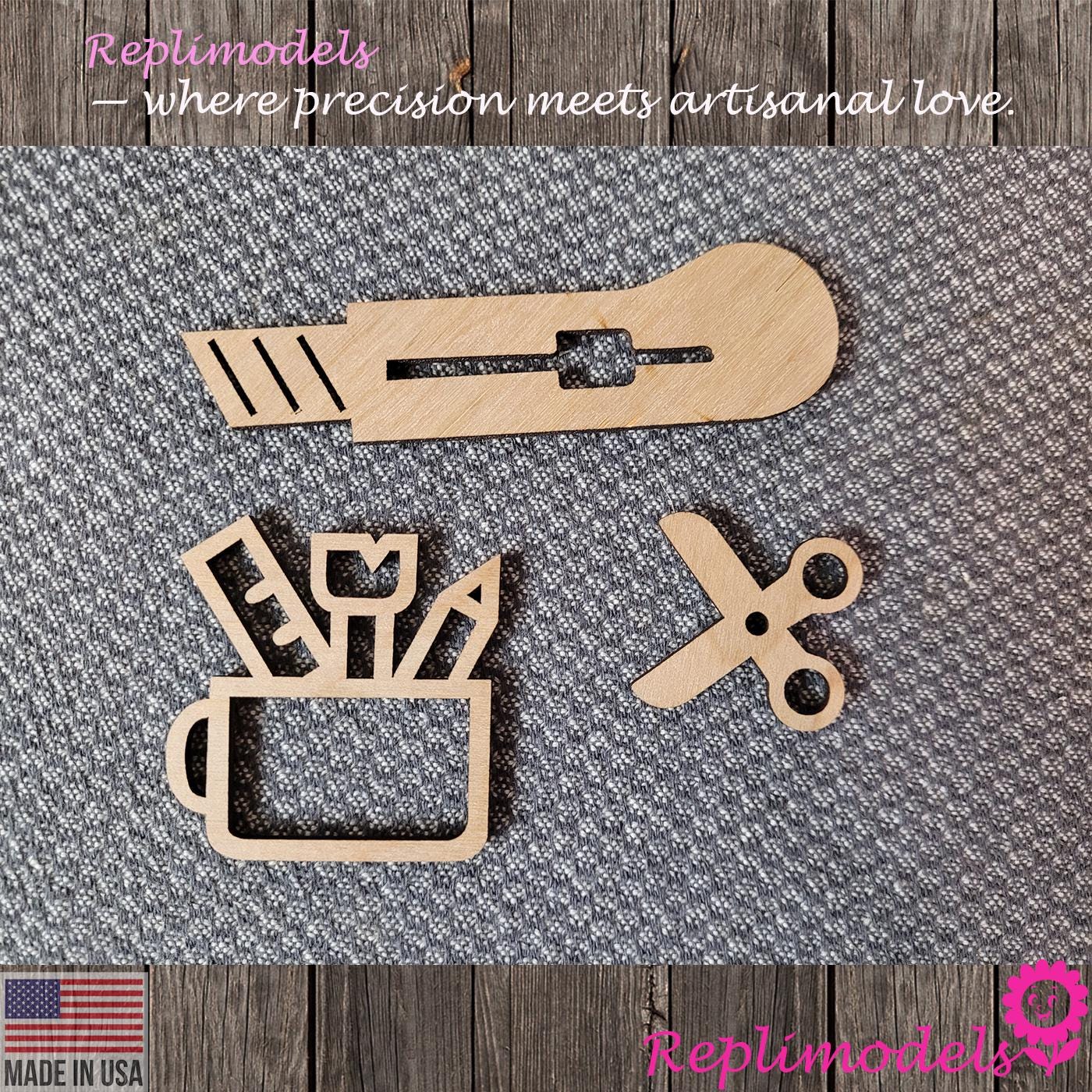 Farm Cow Ear Tag Cattle Tag With Cow Head Shape Cutout Hole Wood Cutout ...