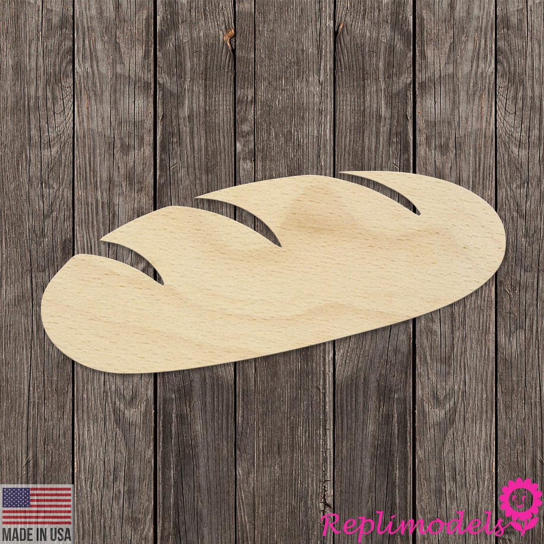 Bread Baguette Pain Bread of Life Wood Cutout Various Sizes for DIY ...