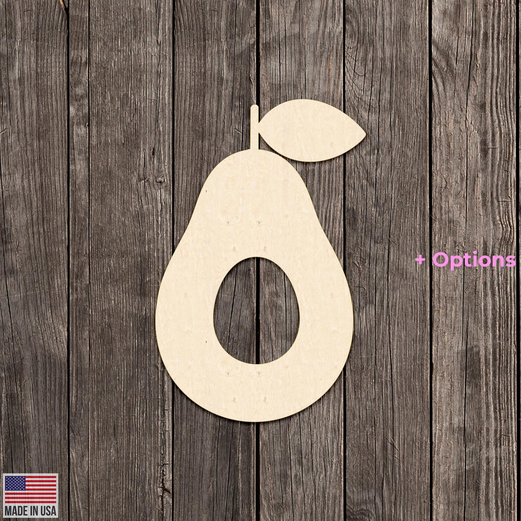 Avocado Wooden Cutout Shape for Decor & Crafts – Healthy Eating ...