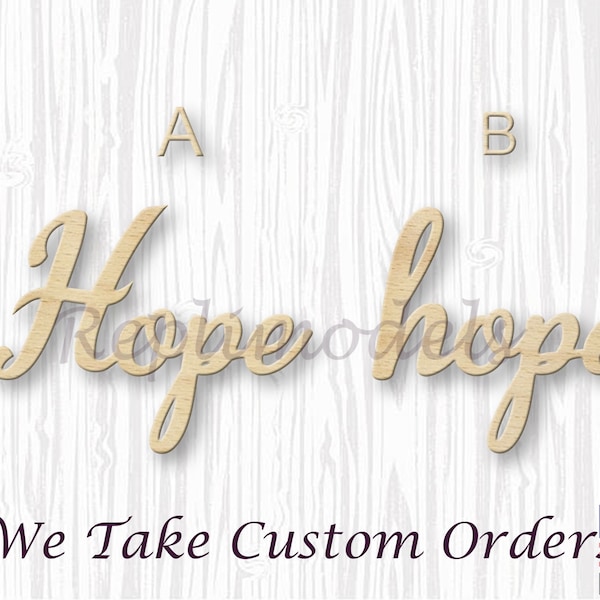 Wood Word Cutouts - Etsy