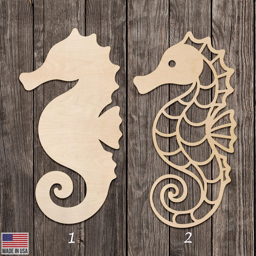 Diseño de caballito de mar (superposición opcional), decoración de vida ...