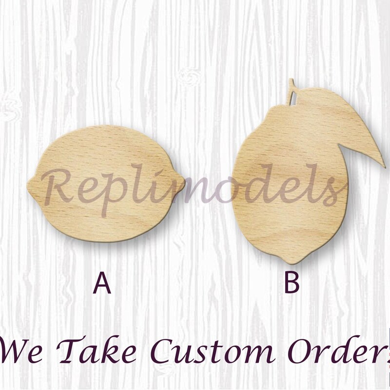 Lemon Wood Cutout - Etsy