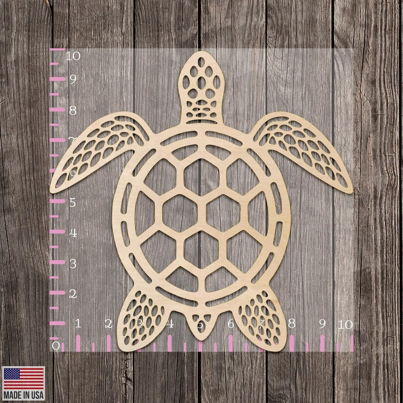 Sea Turtle (optional Overlay) Design | Decor Marine Life Wall Ornament ...