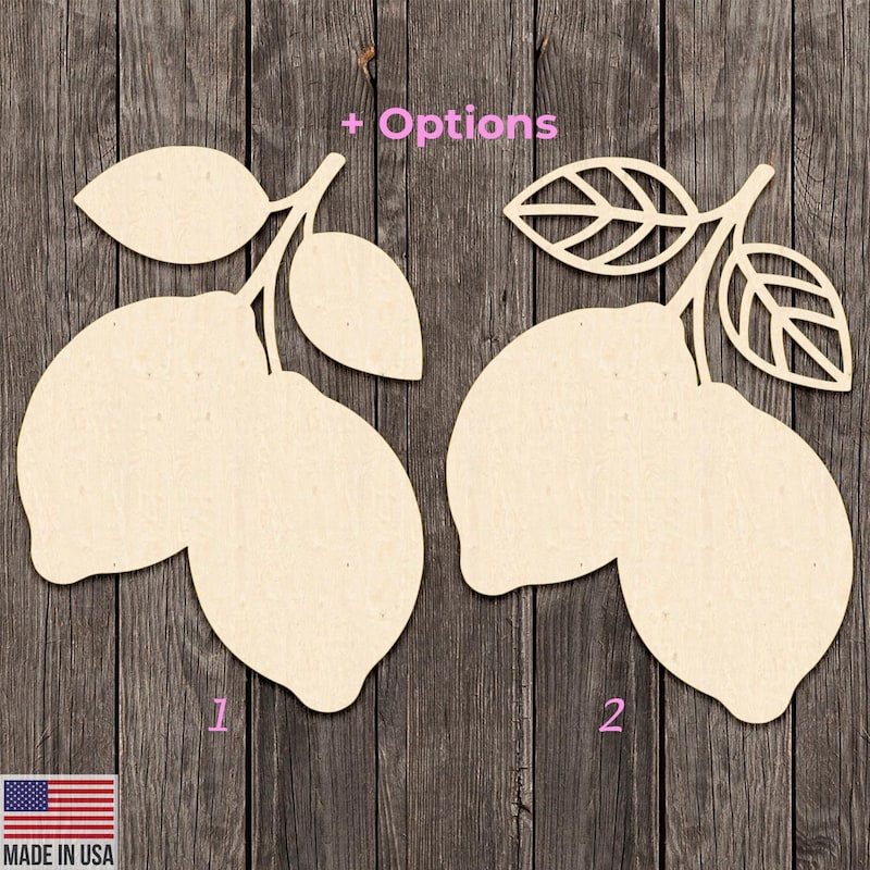 Lemon Wood Cutout - Etsy