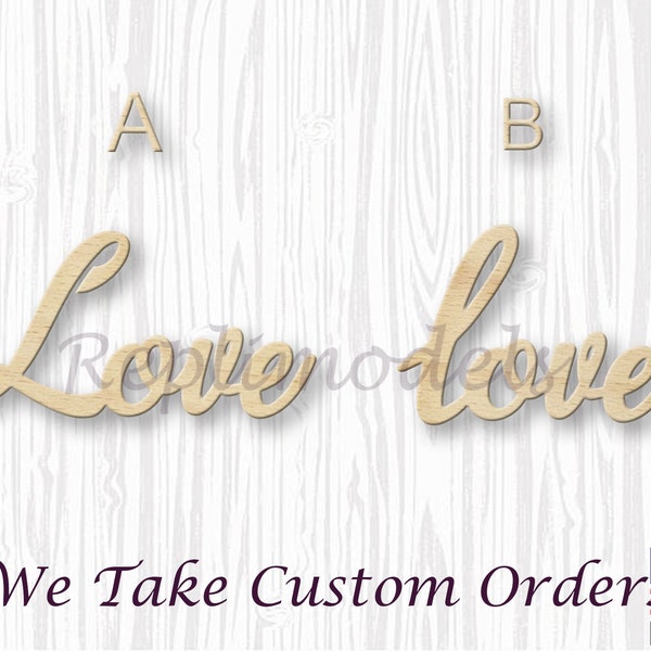 Wood Word Cutouts - Etsy