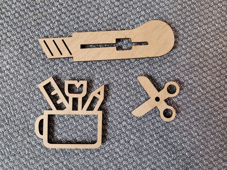 Book Stack Outline Shape Wood Cutout Various Sizes for DIY - Etsy