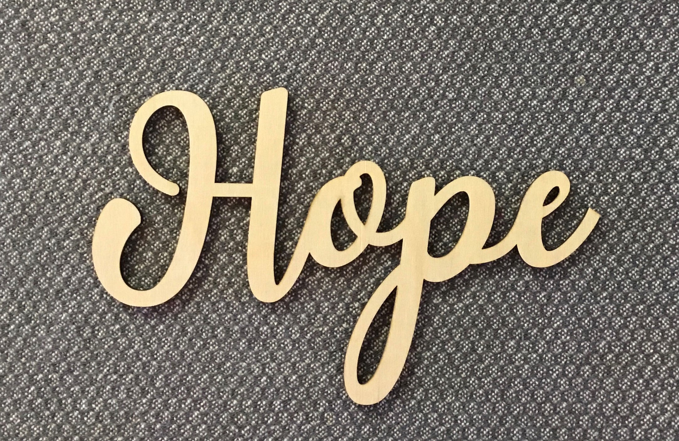 Hope Word Shape Wood Engraved Cutout Various Sizes for DIY - Etsy