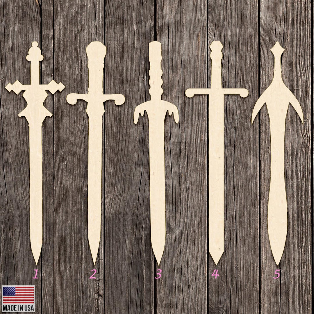 Hero 'word of God' Sword Shape Biblical Weapon Shape Wood Cutout ...