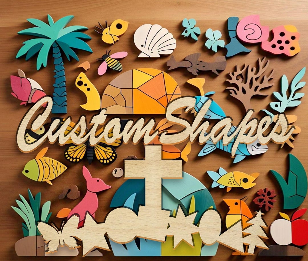 Custom Wood Cutouts – Any Shape, Nursery, Wall Hanging Art Decor, Guest ...