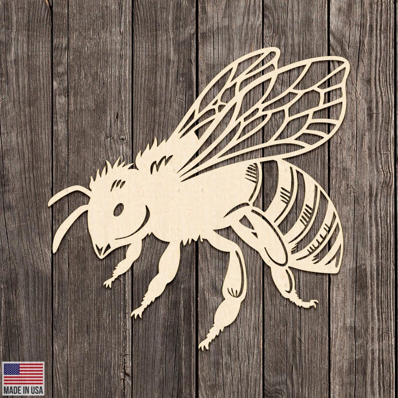 Bee Wood Cutout - Etsy