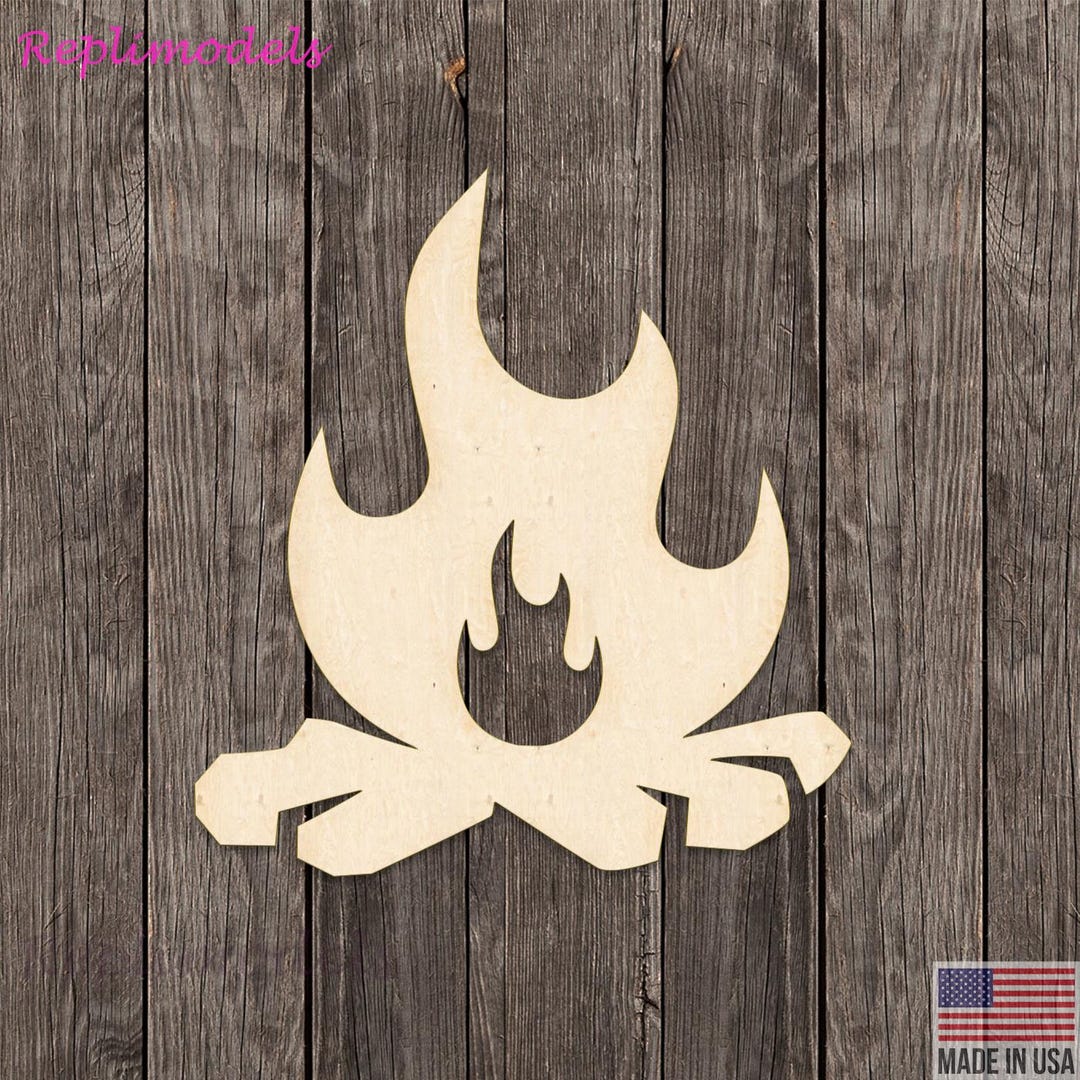 Bonfire Campfire Fire Wood Cutout Various Sizes for DIY (unfinished ...