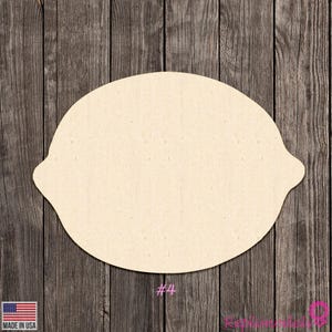 Lemon Branch Bundle Design Wooden Cutout Shape for Decor & Crafts ...