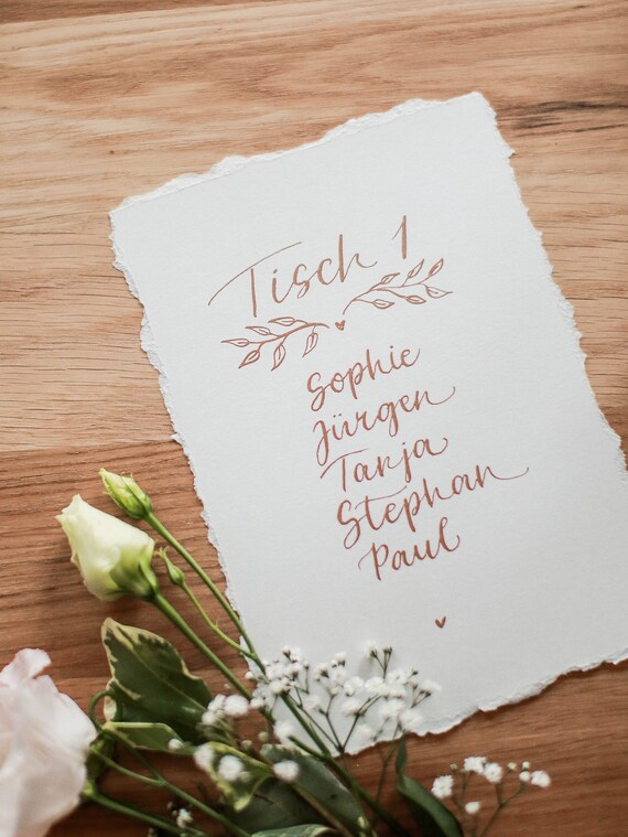 Handwritten table plan seating plan table numbers wedding | Etsy
