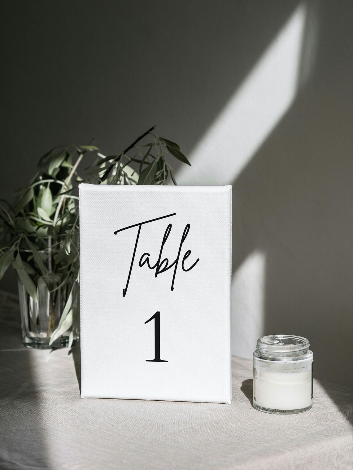 INSTANT DOWNLOAD Minimalist Table Number - 5x7 - Table Numbers ...