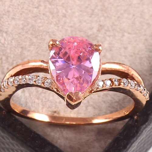 Pink Glitter Ring. - Etsy