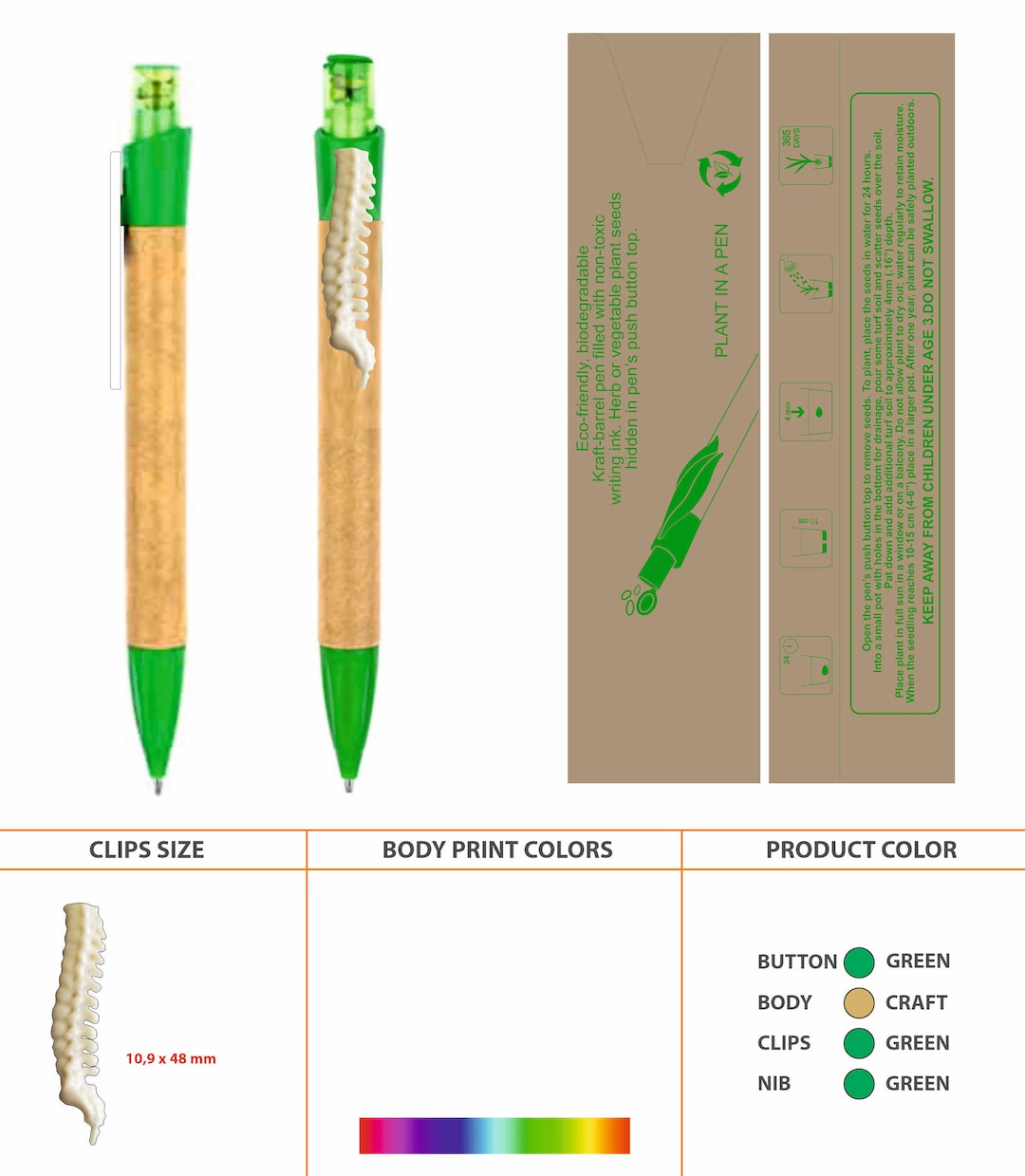 Spine Clip Seed Pens, Seed Pens for Chiropractors, Small Clinics ...