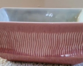 Vintage Red Wing Pottery Cattail Planter Set / Two Vases Set, Cream ...