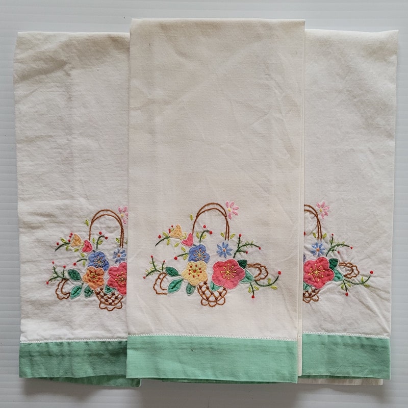 Applique Tea Towel - Etsy